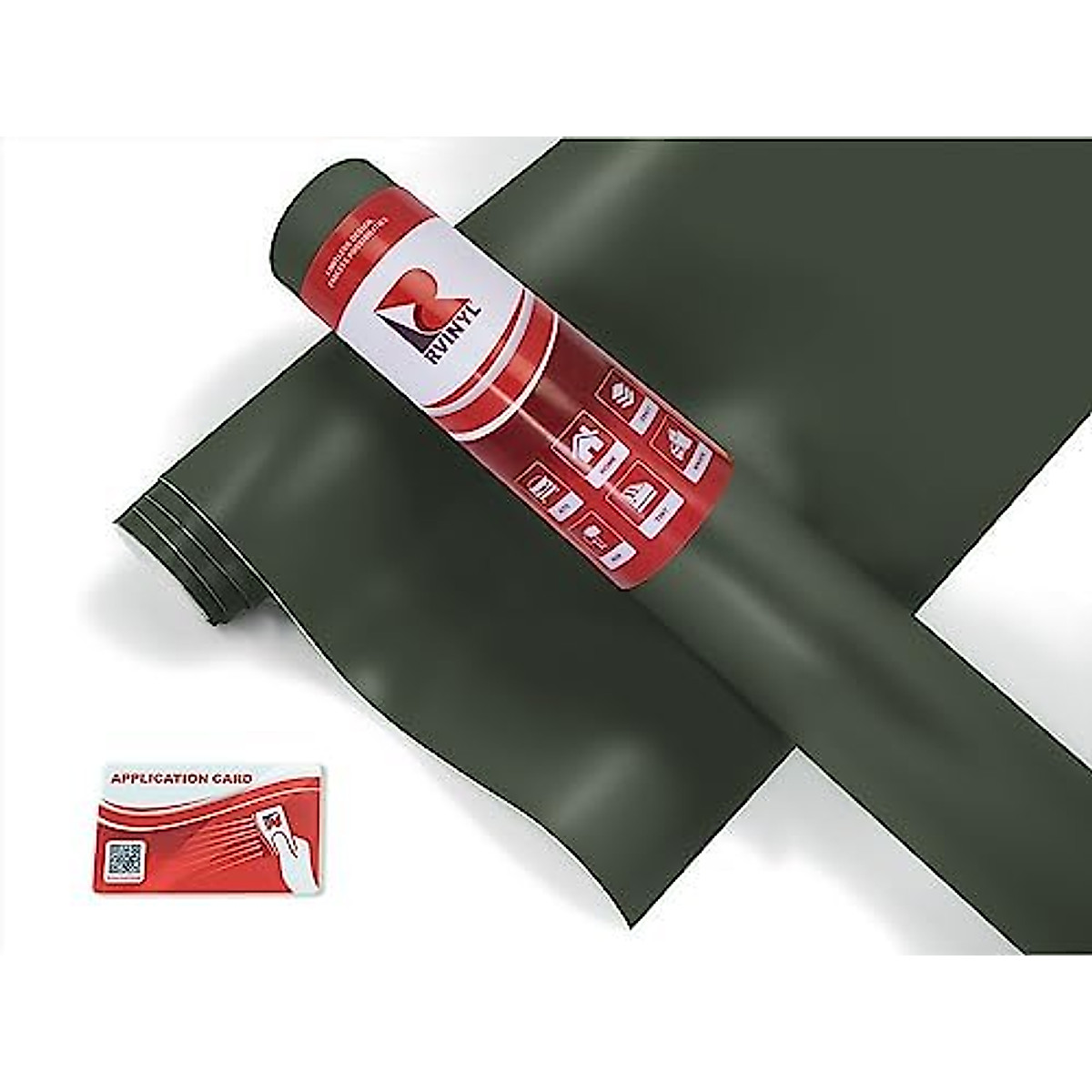 Avery Dennison SW900 732-O in Matte Olive Green - Dual Layered Vinyl Car Supreme Wrapping Film - 12" x 60" - Vehicle Sheet Roll
