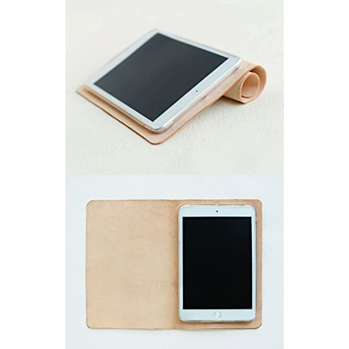 Leather iPad mini 6 Case, iPad air 4th 10.9 Case, iPad 10.2 Case, iPad Pro 10.5 Case, iPad Cover, iPad mini 4 case - 602 - Natural Tan