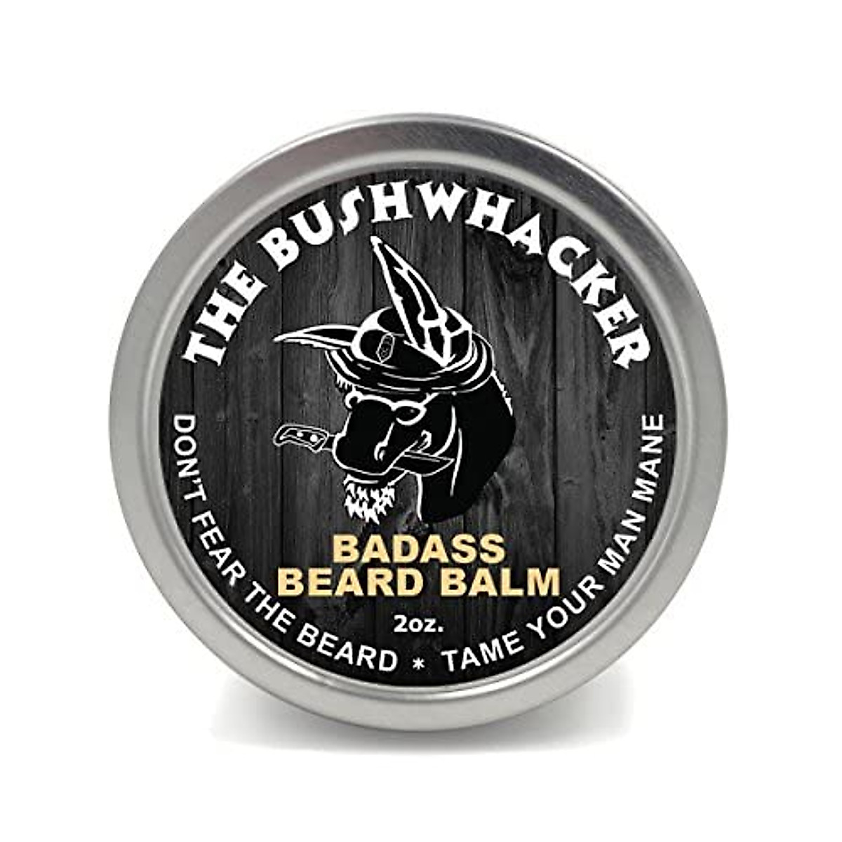 Badass Beard Care Beard Balm - The Bushwhacker Scent, 2 oz - All Natural Ingredients, Keeps Beard and Mustache Full, Soft and Healthy, Reduce Itchy and Flaky Skin, Promote Healthy Growth