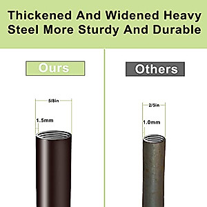 Double Shepherds Hook for Outdoor,62 Inch Bird Feeder Pole with 5 Prongs Base,Adjustable Heavy Duty Garden Hanging Holder for Hanging Plant,Solar Light,Weddings Decor,Hummingbird Feeder(1 Pack)