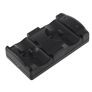 Dual USB Charger Station Dock for PS3 Controller, Dual Charging Stand Docking Station for PS3 Move