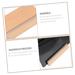 STOBOK Handwritten Price Tag Practical Blackboard Message Board Memo Board Message Display Board Home Sign Board Signs Office Board Stand Table Board Writing Board Wooden Beech