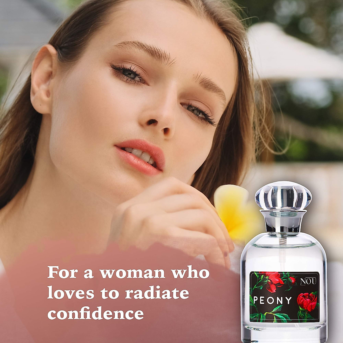 NOU Jasminum Floral Perfume with Sweet Fruity Notes Natural Perfume for Women with Essential Oils Fresh Smelling 1.7 fl oz EDP