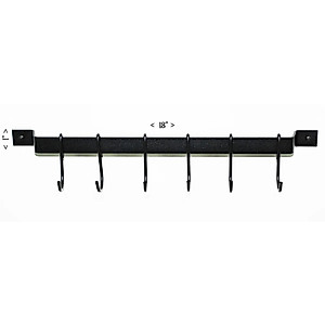 Rogar 18" Black Bar Rack