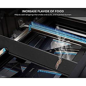 Stanbroil Porcelain Enameled Flavorizer Bars for Weber Genesis II/LX 300 Series (2017 and Newer) Gas Grills, Replacement Parts for Weber 66032/66795, 5 Pack
