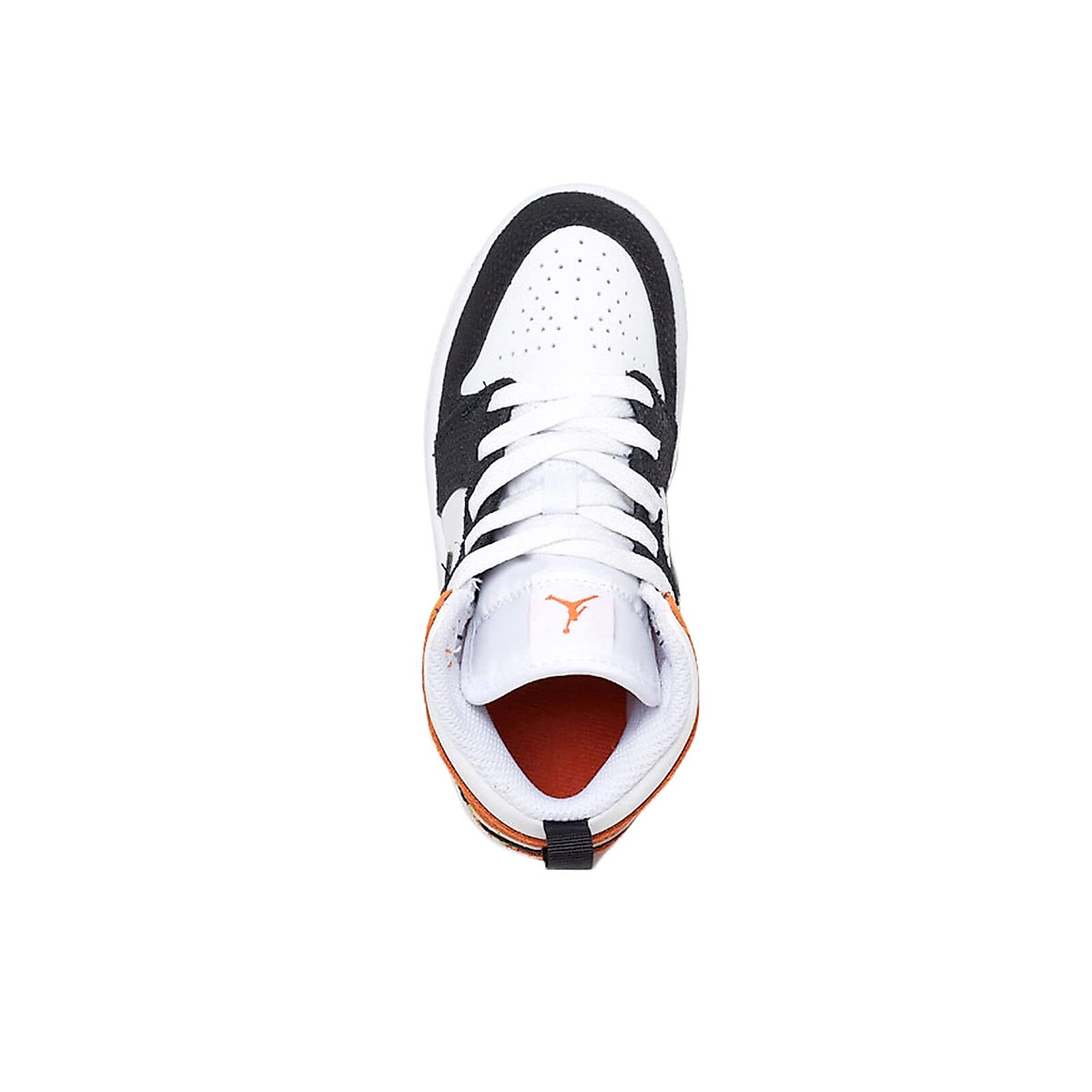 Jordan Little Kid's 1 Mid SE Basketball Blossom Wht/Blk-Starfish (DQ8393 100) - 2