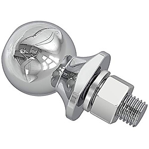 TCE ATRLY2002U Torin Trailer Hitch Ball, 2 Inch Diameter, 3 Ton (6,000 lbs), 1 x 2-1/8-Inch Shank