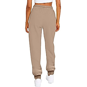 Sweatpants for Women Cinch Bottom Drawstring Elastic Waist Pants Sporty Gym Athletic Yoga Joggers Lounge Trousers with Pockets