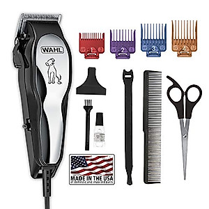 WAHL Clipper Pet-Pro Dog Grooming Kit - Heavy-Duty Electric Corded Dog Clipper for Dogs & Cats with Fine & Medium Coats - Model 9281-210