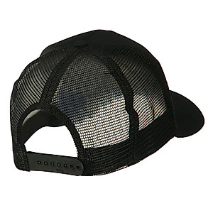 e4Hats.com NASA Logo Embroidered Patched Mesh Back Cap - Black OSFM