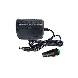 AC to DC Adapter 5V 3A Power Supply with 5, 5mm x 2, 1mm Plug Connector for Strip Light, Wireless Router, Security System , Switches, CCTV Cameras, Black, 8CM*5CM*3.3CM