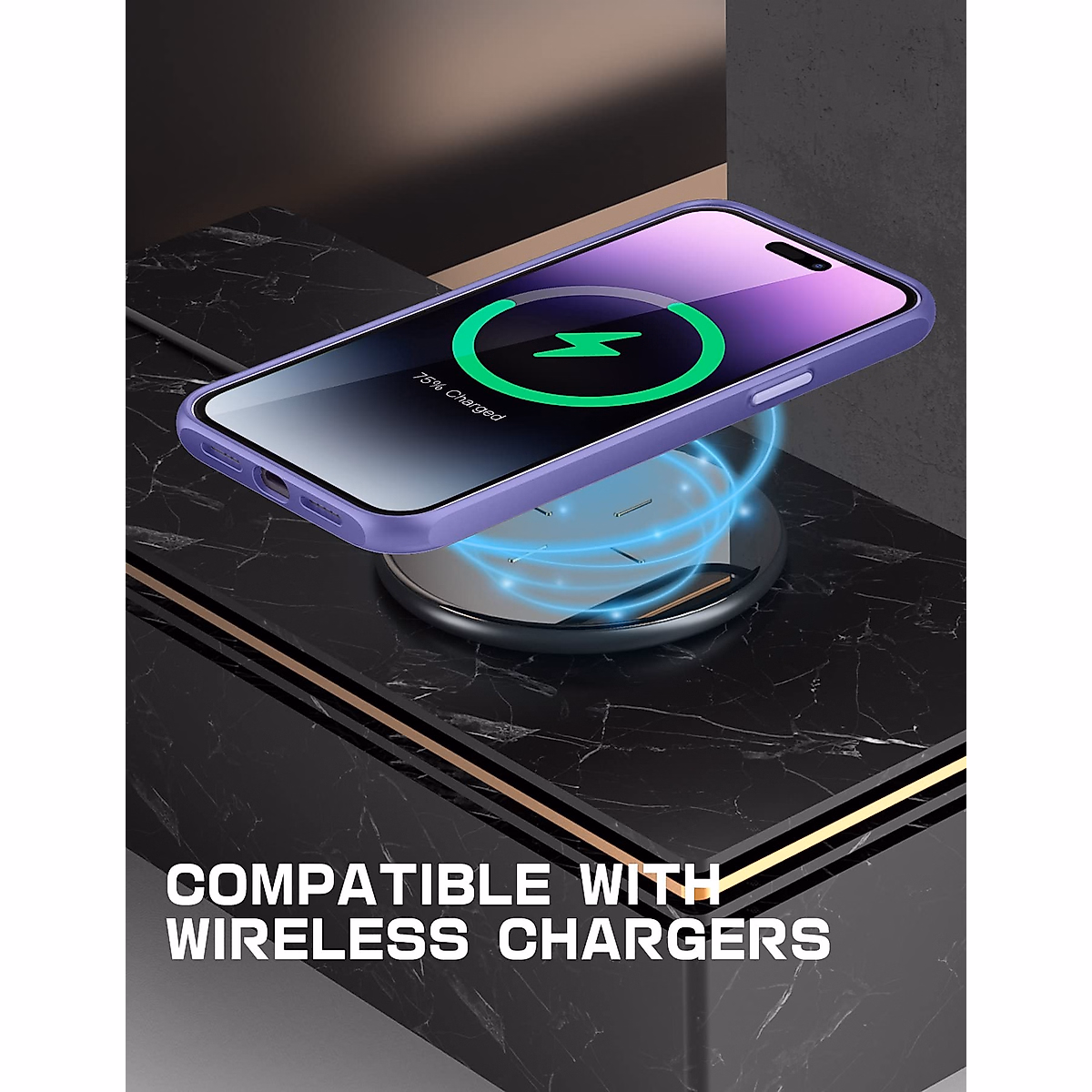 SUPCASE Unicorn Beetle Style Series Case for iPhone 14 Pro Max 6.7 Inch (2022), Premium Hybrid Protective Slim Clear Case (Mauve)