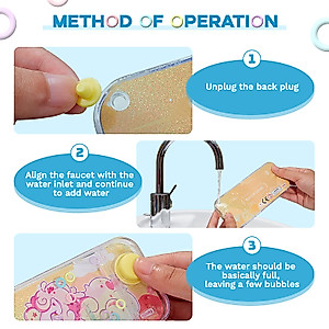 Chalyna 4 Pcs Handheld Water Games Water Ring Toys Multi Color Ring Toss Game Without Water Road Trip Toys Birthday Gift for Kids Party Favors Bag Fillers Pastime(Cartoon Style)