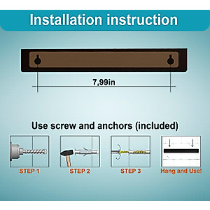 10 Inch Black Knife Magnetic Strip Use as Magnetic Knife Holder for Wall - Wall Magnetic Knife Strip - Kitchen Magnetic Knife Bar - Rack Holder