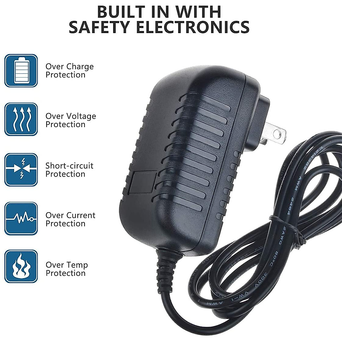 Silverline Audio Replacement Power Supply/AC Adapter for Yamaha Portasound MP-1 PC-100, PSR-140PC & QY10 Sequencer (Aftermarket) 121