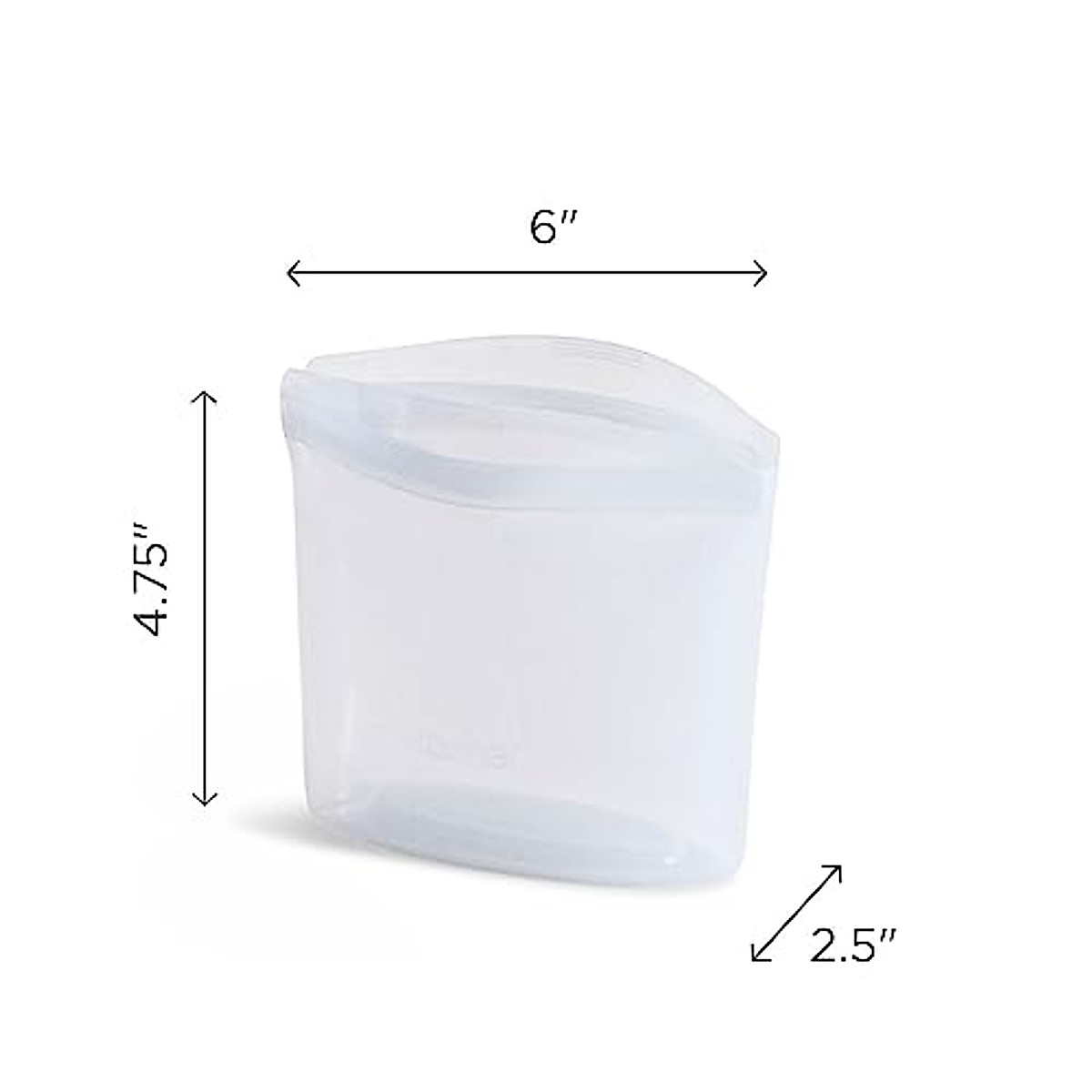 Stasher Reusable Silicone Storage Bag, Food Storage Container, Microwave and Dishwasher Safe, Leak-free, 1 Cup Bowl, Clear