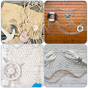 Fish Net Decor Decorative Fishing Net Decor Fish Net Decorations Ocean Fish Net Wall Decoration, Cotton Hawaiian Party Fish Net Ocean Themed Fishnet Room Party Accessory Wall Hangings