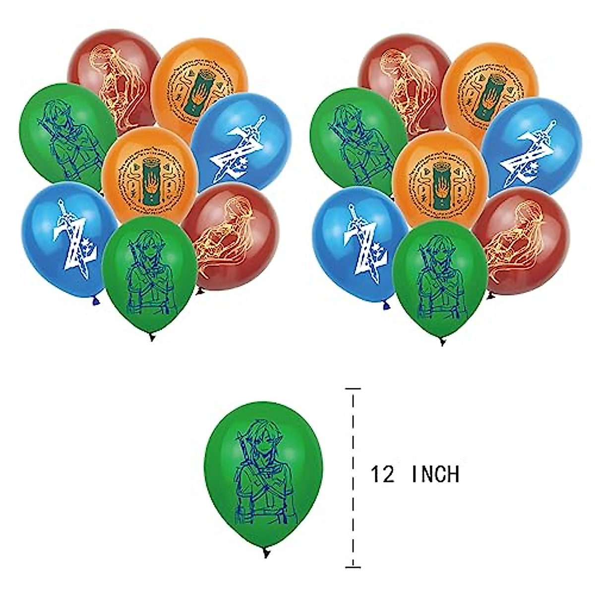 Birthday Party Supplies For Zel-da, Party Decorations Included Birthday banner, Cake Topper, Cupcake Topper, Balloon