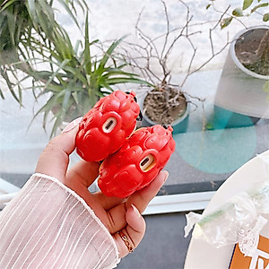 AOLABOKY Funny Anime Devil Fruit Earphone Case for airpods 2nd 1st Generation Headphone 3D Silicone Protective Soft Cover airpods 1 2 case Suitable for Boys and Girls