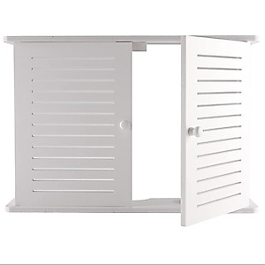 pizarra Wireless WiFi Router Storage Boxes Wooden Box Cable Wire Bracket Wall Plug Board Storage Shelf L