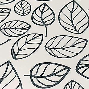 Yifasy 19.7ft Roll Green Leaf Shelf Liner Peel and Stick Countertop Shelving Paper Wallpaper Drawer Chest Vinyl Film (M-236.2x17.7 Inch)