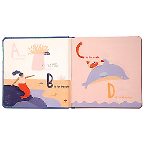 Manhattan Toy Mermaid's ABCs Baby Board Book, Ages 6 Months and up