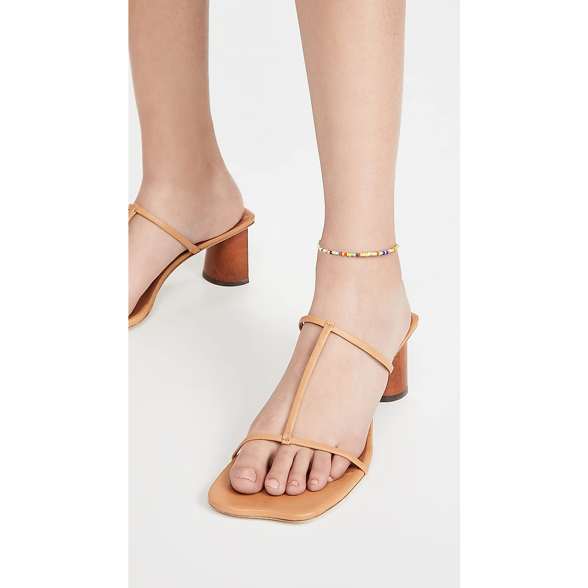 XIJIN Large Beaded Anklets Set Handmade Plus Size Colorful Beads Anklet for Women Foot Ankle Bracelet 9-11 inches