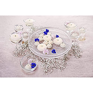 BOLSIUS 3 Inch Ivory Floating Candles - 24 Count Unscented - Premium European Quality - Imbue Breathtaking Ambiance for Romantic Wedding Centerpieces, Decorations, Events, Pool, Holiday, and Parties