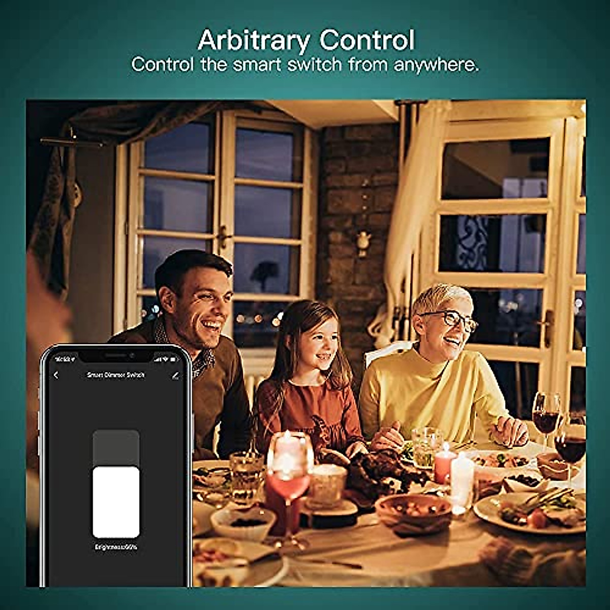 1Pack Smart Dimmer Switch + 4Pack Smart Light Switch Bundles