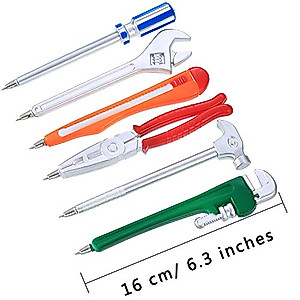 Novelty Tool Ballpoint Pens Fun Pens Writing Ballpoint Pens for Kids Adults School Office Gift Stationary Supplies (12 Pcs)