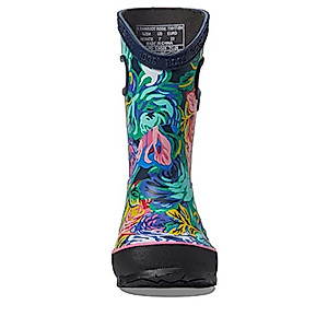BOGS Rain Boot Garden (Toddler/Little Big Kid), Rose Multi, 4 US Unisex