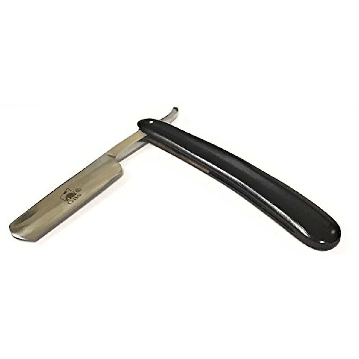 GBS Professional 4pc Straight Razor Shaving Kit - Comes with High Quality Straight Razor with Ebony Wood Handle, Leather case for Travel, Sharpening Stone, and 2" x 22" Leather strop with Swivel Clip