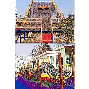 EkiDaz HXRW Rope Net Climbing Net for Kids Safety Net Anti-Fall Net Durable Protective Rope Net for Playground Climbers Equipment Playground Sets for Backyards (Size : 2 * 4m(6.6 * 12.12ft))