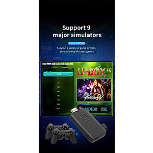 NUBSUP UB-66 Video Game Console 4K HDMI-Compatible Game Stick Built in 3500 Retro Game TV Console Support for P1/FC/GBA