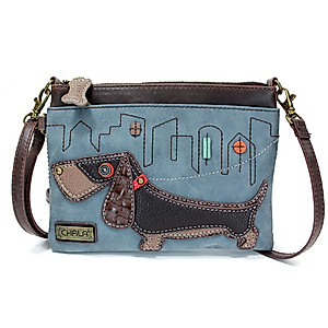 Chala Small Crossbody Phone Purse with 2 Adjustable Strap (Weiner Blue)