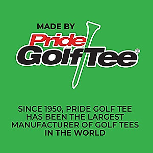 PRIDE GOLF TEE unisex adult 100 Count Bag Golf Tees, Citrus Orange, Count US