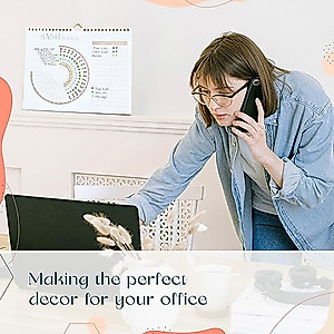 Boho Style Habit Tracker Journal and Goal Planner | Great Productivity Tool and Habit Journal - Motivational Workout Journal | Hang with Spiral Binding Workout Planner - Display on Workout Calendar