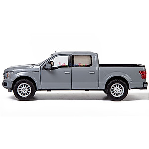 Motormax All Star Toys Exclusive 2019 Ford F-150 Limited Crew Cab Pickup Truck Abyss Gray 1/24 Diecast Model Car 79364 Grey