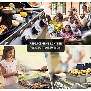 WAO ZONE Replacement for Weber Grill Igniter Switch，GS4 Ignition Push Button Switch Fit for Weber Spirit E/S-210 220 310 315 320 330 Gas Grills
