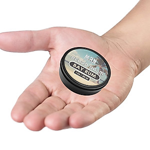 The Man Brand - Bay Rum Beard Balm with Shea Butter and Beeswax - 1 oz Leave-in Conditioner and Styling Balm for Men