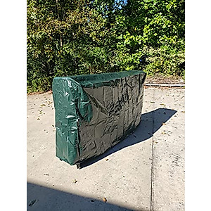 ifavor123 6.5 FT Firewood Rack Outdoor Indoor Heavy Duty Wood Rack for Firewood Log Rack with Cover Outdoors Wood Storage Stand Tubular Wood Pile Lumber Storage Stacking Log Bin Black