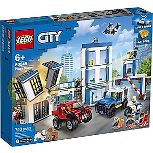 LEGO City Police Station 60246 Police Toy, Fun Building Set for Kids, New 2020 (743 Pieces)