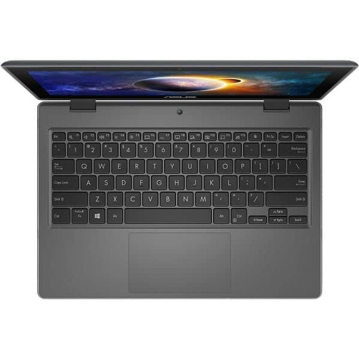Asus BR1100 Laptop 11.6" HD Anti-Glare Touchscreen Display Intel Celeron N4500 4GB RAM 128GB Storage Dual Cam Windows 10 Pro Dark Grey Stylus Included