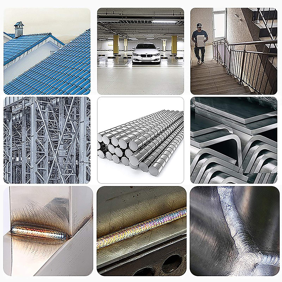 QWEASDF Welder, Welding Machine, A Full Set of Accessories for Household 220v Inverter Automatic Industrial-Grade Portable Welding,1