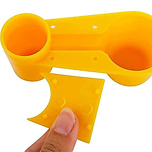 15pcs Automatic Bird Drinker Cups Water Bottl Plastic Pigeon Water Bottle Feeder for Quail Dove Chicken Cage (Yellow)