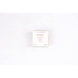 stonylab Quantitative Filter Paper Circles, 100 Pack Fast Speed Cellulose Filter Paper 25 Microns Particle Retention, 56 mm Diameter