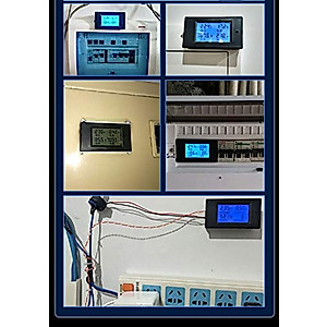 HiLetgo Digital Multimeter AC 80-260V 100A PZEM-061 LCD Display Digital Current Voltage Power Energy Multimeter Ammeter Voltmeter with Current Transformer CT