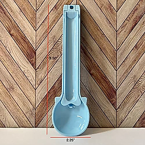 Cat Treat Dispenser for Puree and Bisque Bar Feeding Spoon, Squeezer for Cat Bar Treats (Blue)