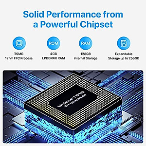 UMIDIGI Power 7 Cell Phone, 4GB+128GB 6150mAh Battery Unlocked Smartphone with 6.7" Full Screen + 20MP AI Triple Camera Android Smartphone Gold