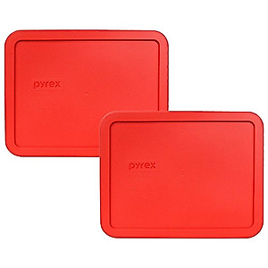 Pyrex 7212-PC 1104609 11 Cup Red Lid (2-Pack)